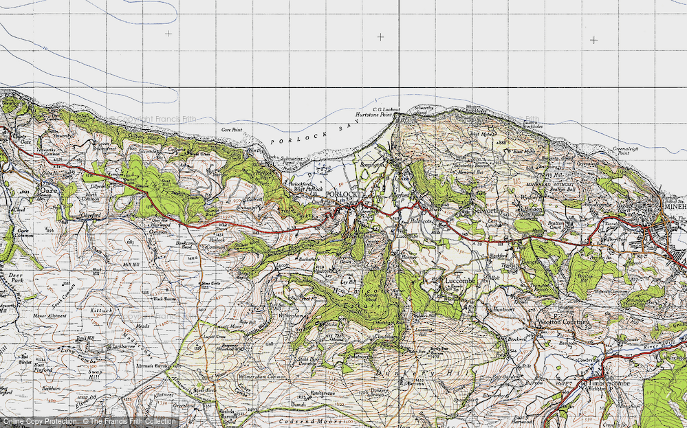 Old Maps Of Somerset And North Devon Coast Path Somerset