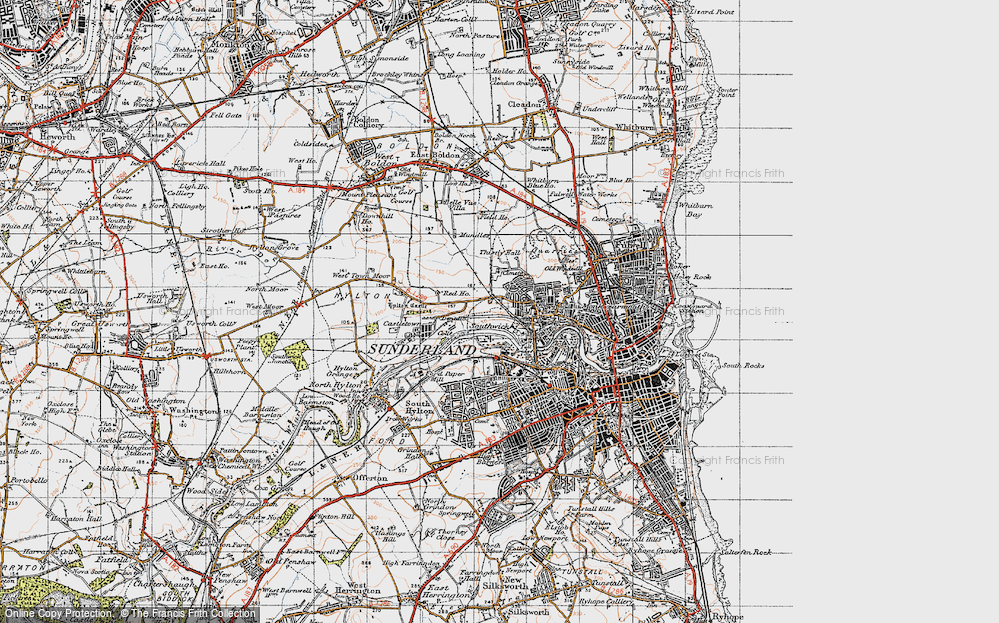 Historic Ordnance Survey Map Of Southwick 1947 Historic Ordnance Survey Map Of Southwick 1947