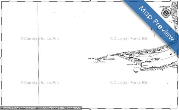 Historic Ordnance Survey Map of Needles, The, 1907