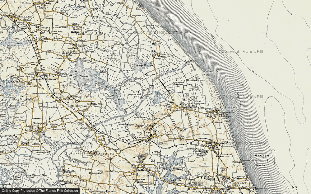Old Maps of The Norfolk Broads - Francis Frith