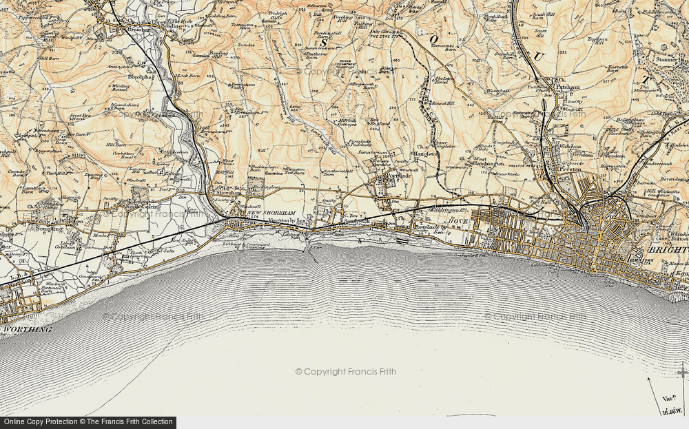 Historic Ordnance Survey Map Of Southwick 1898 Historic Ordnance Survey Map Of Southwick 1898